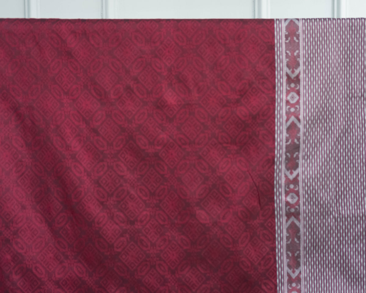 Kain Tenun Warna Maroon – Batik Pastel